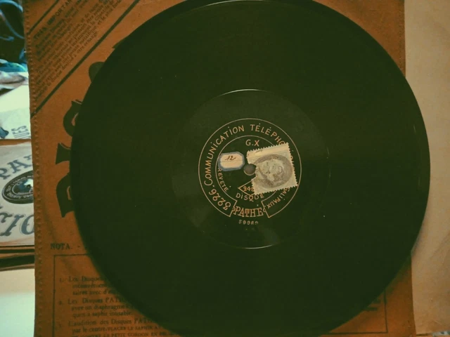 DISQUE PATHÉ GRAMOPHONE F.G. Galipaux "Aux omnibus de la Trinité" EUR 9 ...