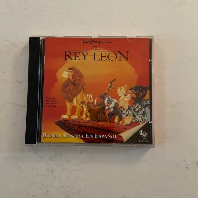 EL REY LEON The Lion King Walt Disney Movie Soundtrack CD Spanish ...