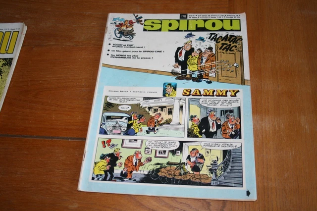 MAGAZINE SPIROU 1703 de 1971 samy breck mini recit sam et l'ours EUR 1 ...