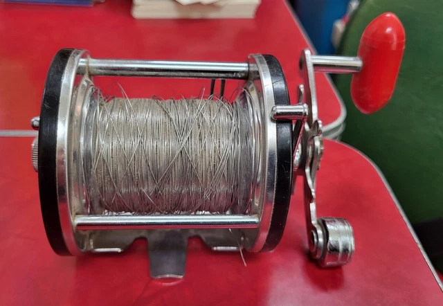 VINTAGE IMMEC MODEL 256-P Saltwater Deep Sea Fishing Reel Works ...