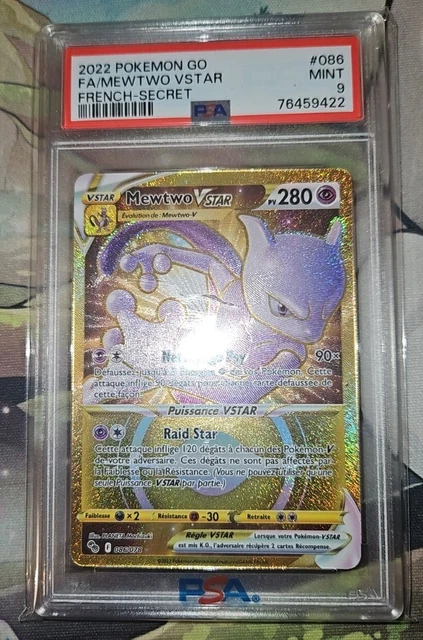 CARTE POKEMON MEWTWO Vstar 086/078 Gold Psa 9! Pogo Fr EUR 20,50 ...