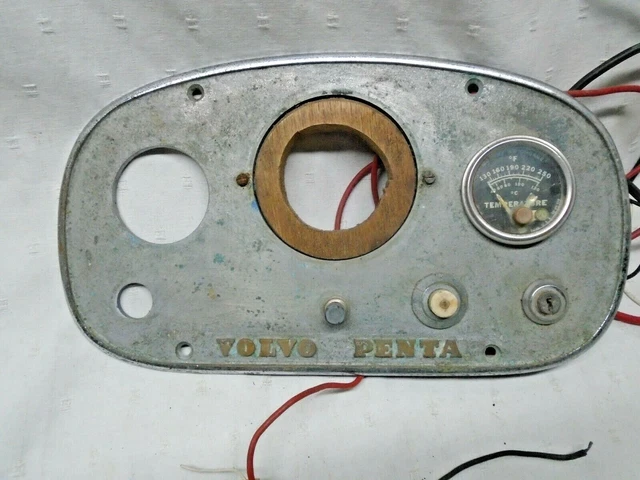 VINTAGE VOLVO PENTA BOAT INSTRUMENT CLUSTER PANEL 1950s 60s £49.99 ...