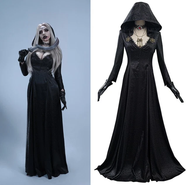 COSTUME ROBE COSPLAY Resident Evil Village vampire dame Daniela ...