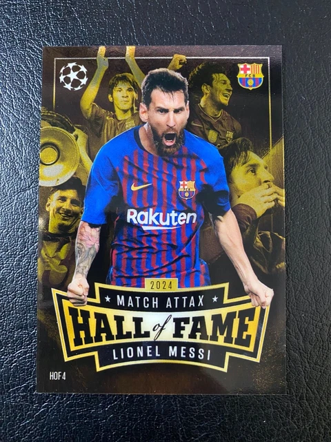 LIONEL MESSI HALL Of Fame Insert Topps Match Attax 2024-25 Barcelona ...