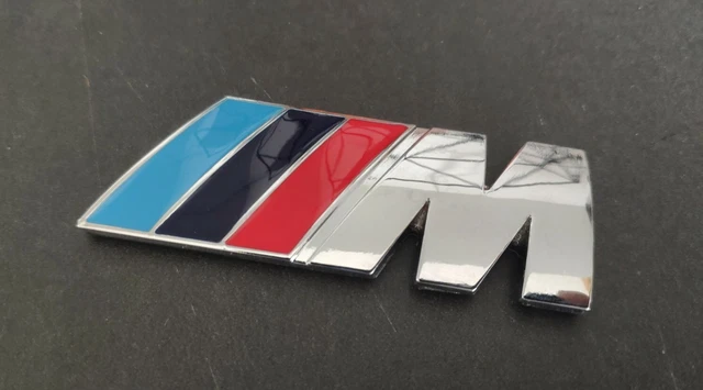 LOGO MONOGRAMME BADGE Emblème BMW M Power Motorsport Neuf Chrome M1 M3 ...