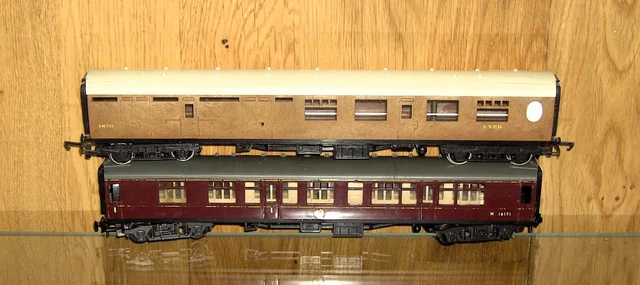 TRIANG HORNBY LNER Thompson - Trix Ttr Br Corridor 'Oo' Coaches X 2 ...