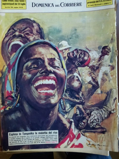 1963 SCOURGE EPIDEMIC Disease Food Riz Village Tanganika 1 Journal ...