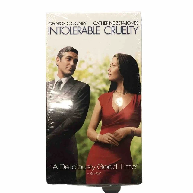 INTOLERABLE CRUELTY VHS George Clooney Catherine Zeta-Jones Coen Bros ...