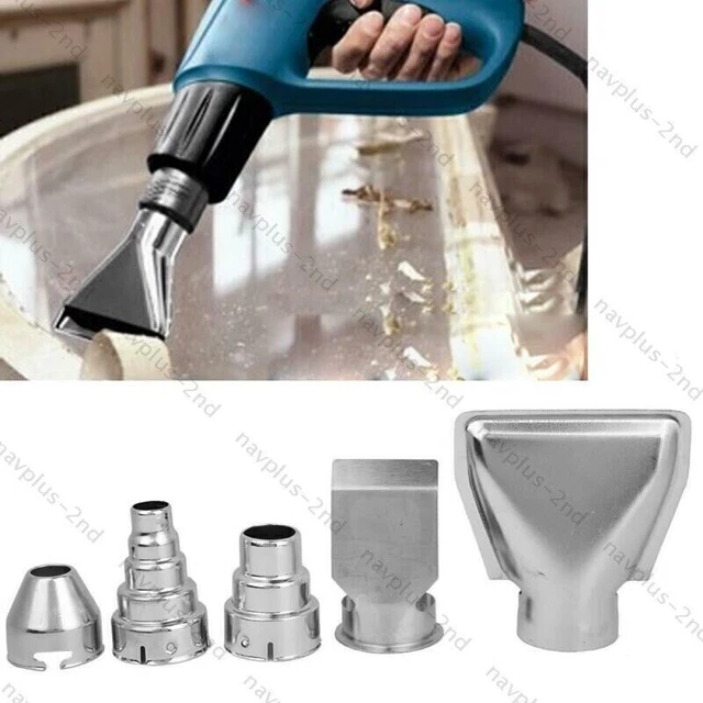5-TEILIG FÜR HEISSLUFTGEBLÄSE Heißluftpistole Heißluftfön Düse aus Edelstahl Neu EUR 10,99 ...