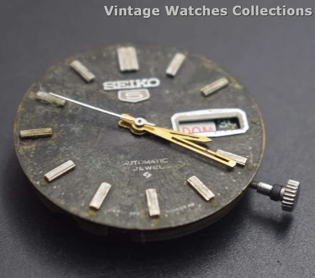 SEIKO 6119 AUTOMATIC Non Working Watch Movement For Parts/Repair Work O ...