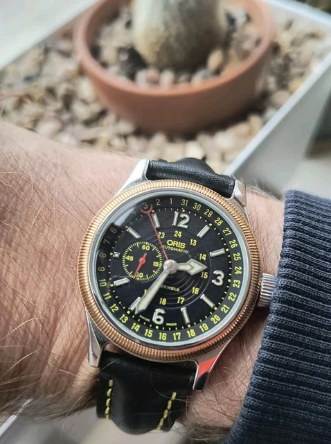 ORIS BIG CROWN Commander. Bi-colour. OEM bracelet & strap. £500.00 ...