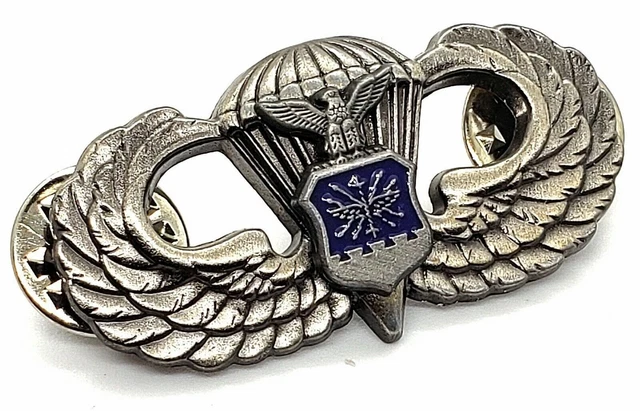 AIRBORNE AIR FORCE Jump Wing Badge USAF CCT PJ Parachutist Insignia Pin ...