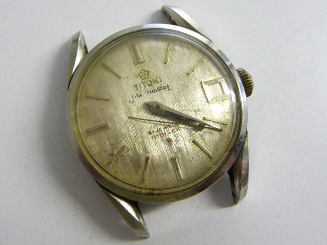 VINTAGE TITONI AIR Master wrist watch; 21 Jewel manual movement ...