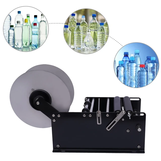 MANUAL ROUND LABELING Machine, Bottle Label Applicator For Round ...