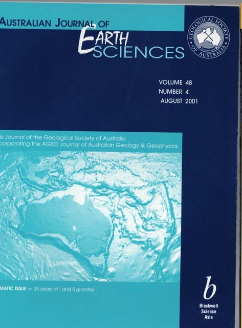 MAGAZINE , AUSTRALIAN Journal Of Earth Sciences ,August 2001 £13.91 ...
