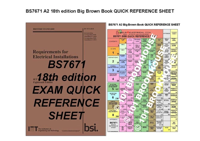 PRECUT PAGE TABS MARKERS LABELS IET 18th Edition BS7671 ON SITE GUIDE £ ...