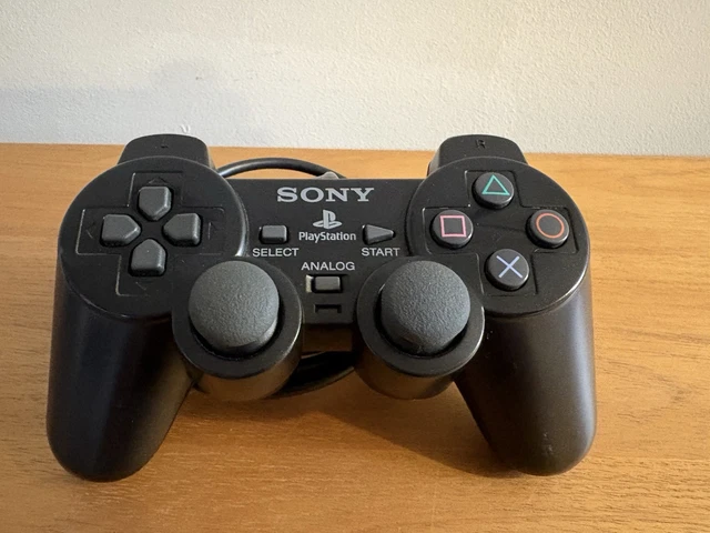 OFFICIAL PS2 DUALSHOCK 2 Controller Black - SCPH-10010 - Tested Working ...