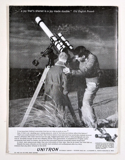 1966 MAY SKY & TELESCOPE Hertzsprung-Russell Diagram PHOTOELECTRIC ...