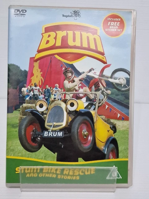 BRUM STUNT BIKE Rescue And Other Stories DVD Classic Kids TV Show NO ...