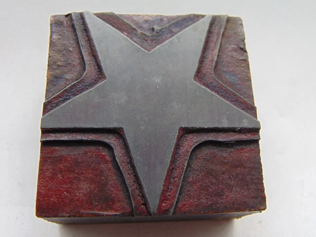 PRINTING LETTERPRESS PRINTERS Block Big Star EUR 11,12 - PicClick FR