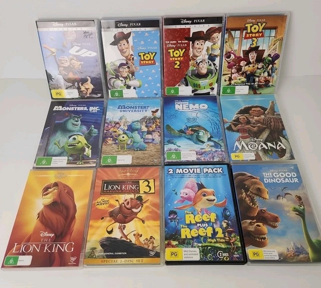 DISNEY DVD BUNDLE - 12 x Dvd's (Kids Bundle) Walt Disney / Pixar ...