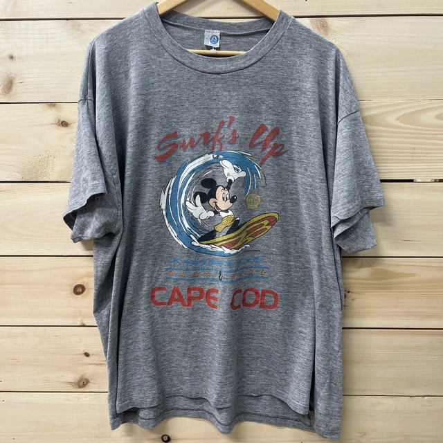 VINTAGE DISNEY MICKEY Mouse Surfs Up Cape Cod Vintage T Shirt Sz 4XL ...