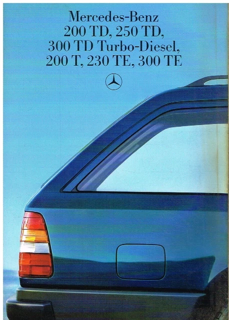 MERCEDES BENZ W124 200T/Td 230Te 250Td 300Te/Td Estate 1986 Uk Sales ...