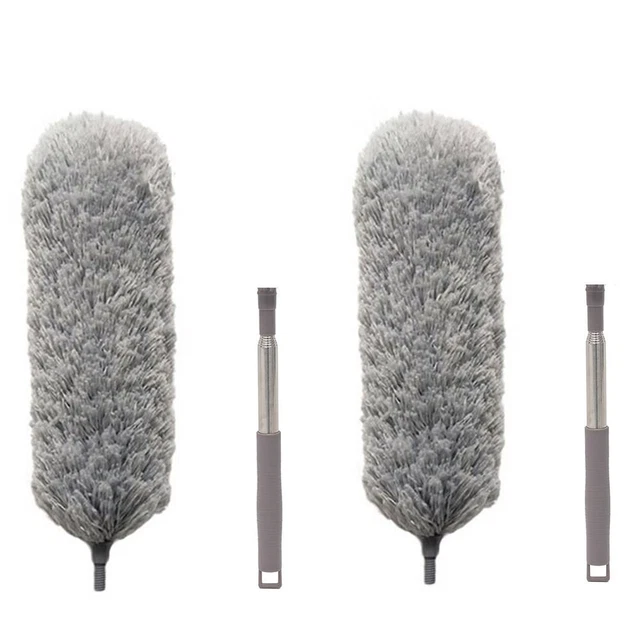 ANTI-STATIC MICROFIBER DUSTER Duster Cleaner Plastic Handle Home ...