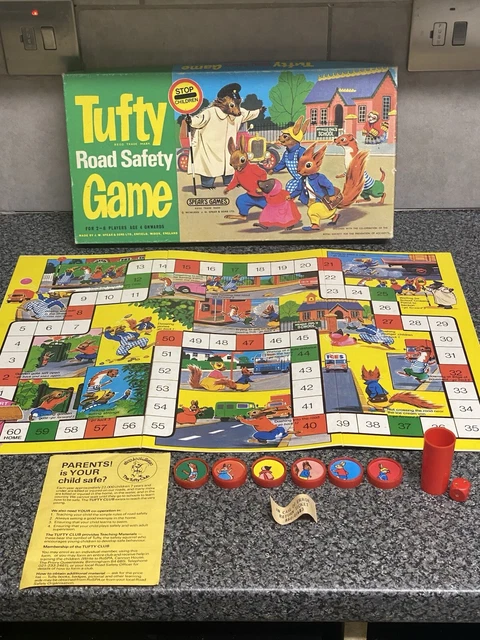 VINTAGE TUFTY ROAD Safety Game By Spears 1970s - Complete - Rare Return ...