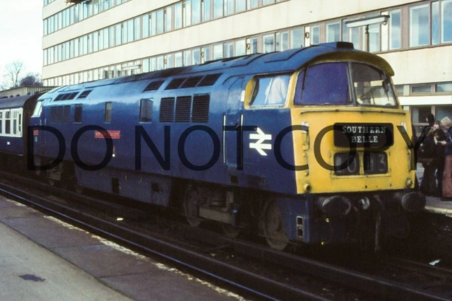 UK DIESEL TRAIN Railway Photograph Of Class 52 Western D1013 Loco ...