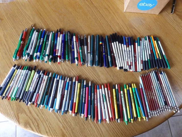 LOT OF 119 Vintage Collectors Ball Point Ink Advertising Pens, LOT # 13 ...