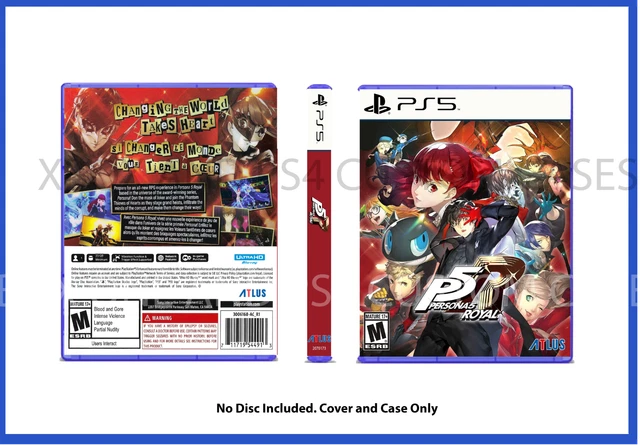 CUSTM REPLACEMENT CASE NO DISC Persona 5 Royal PS5 SEE DESCRIPTION £12. ...