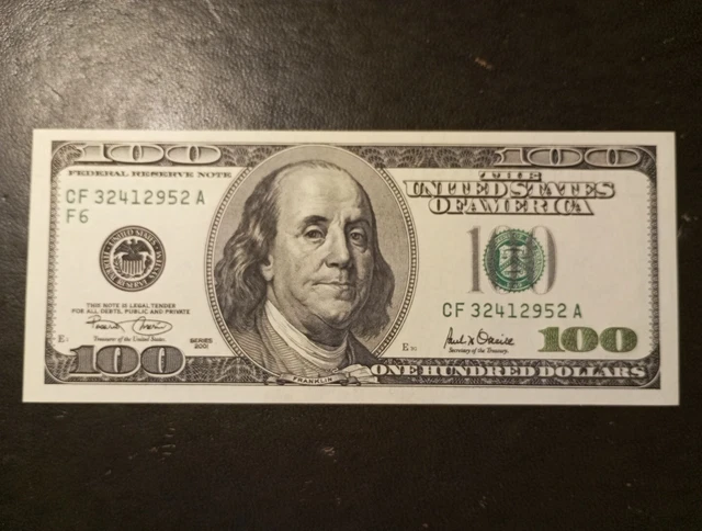 2001 FRANKLIN USA 100 US Dollars SDF/FDS Collectible £99.60 - PicClick UK