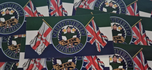 PACK OF 25 10x5cm Northern Ireland Rangers Linfield Ulster Football ...