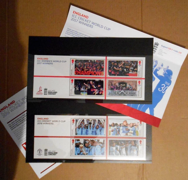 ICC CRICKET WORLD Cup Finals Postage Stamps UK October 2019 ...