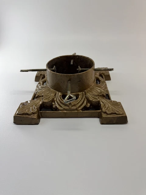 ANTIQUE CAST IRON Christmas Tree Stand 1920-30s Atlantic Foundry. £222. ...