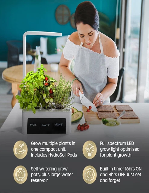 MR FOTHERGILL'S HYDROGARDEN Elite All-In-One Grow Kit Indoor Smart ...