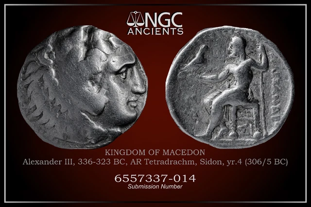 ALEXANDER III, ANCIENT greek coin NGC VG. AR Tetradrachm. A1202 $590.36 ...