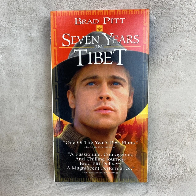 SEVEN YEARS IN Tibet 1997 Brad Pitt David Thewlis Adventure Drama VHS Tape $10.00 - PicClick CA