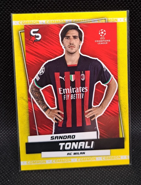 SANDRO TONALI - card common - AC Milan - Topps UCL Superstars Season 22 ...