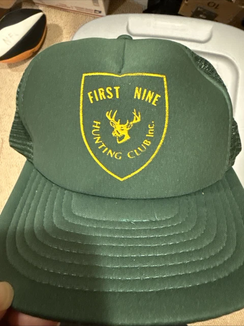 EXTREMELY RARE First Nine Hunting Club Vintage Trucker Hat Mesh ...
