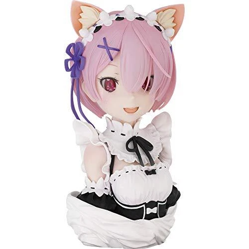 FIGURINE RE ZERO Ram Art Scale Cat ear ver ichiban kuji prize bandai ...