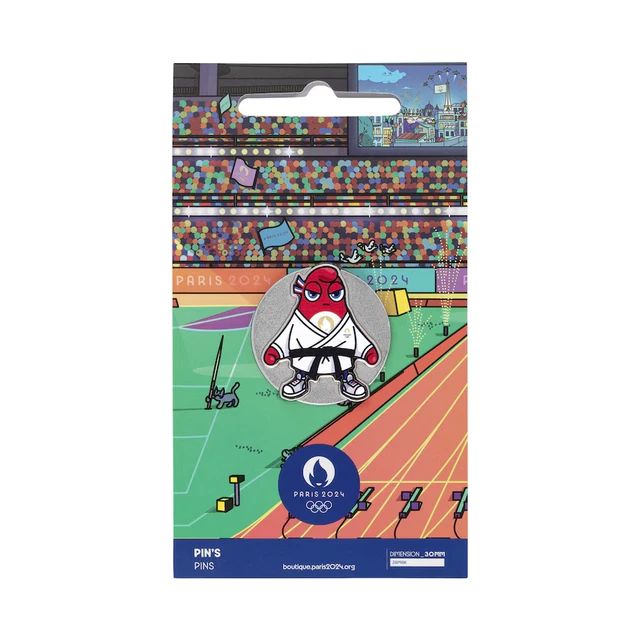 Pins Mascotte Judo Jeux Olympiques De Paris 2024 Jo Officiel Rare