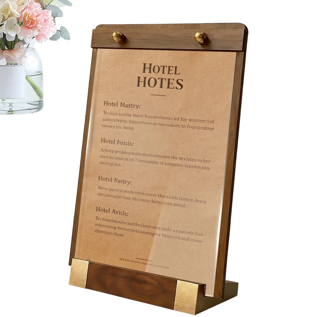 ACRYLIC SIGN HOLDER 8.5x11inch Clear Vertical Paper Display Stand $48. ...