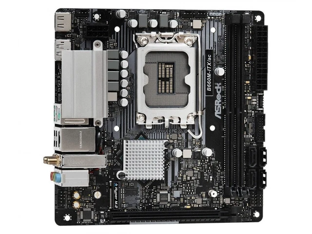 USED ASROCK B660M-ITX-AC Mini-ITX Motherboard with LGA 1700 and Intel B660... £322.08 - PicClick UK