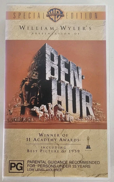 BEN-HUR | SPECIAL Edition VHS Video Cassette Tape 1959 Charlton Heston ...