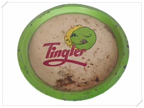 RARE VINTAGE OLD Collectible Lime-Lemon, Tingler Ad. Print Litho Tin ...