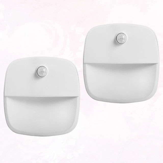 2PCS LED SMART Wide Angle Human Sensor Night Light Cabinet Corridor ...