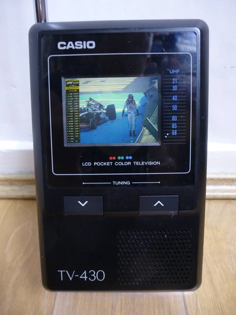CASIO POCKET PORTABLE Handheld Colour Mini Lcd Tv-430 Uhf 2"Screen Pal ...