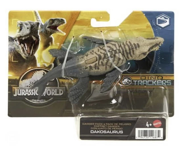 JURASSIC WORLD DOMINION Dino Trackers Danger Pack Dakosaurus Brand New ...